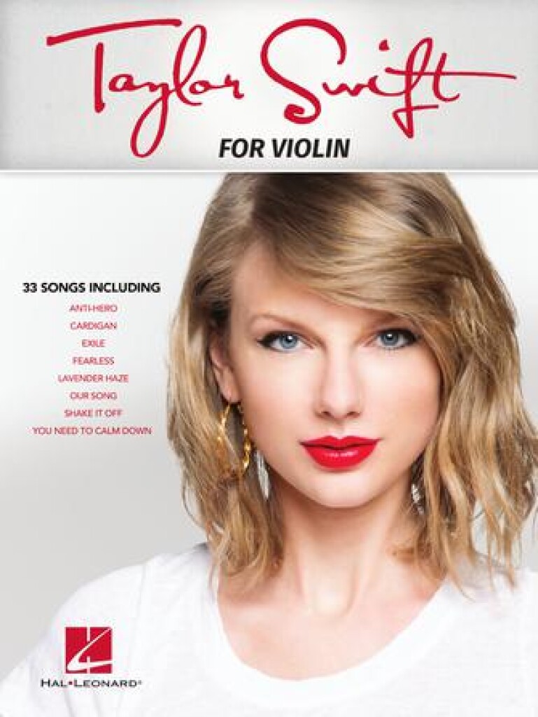 Taylor Swift 33 songs for violin - Fiol Noter och böcker - Stepnote