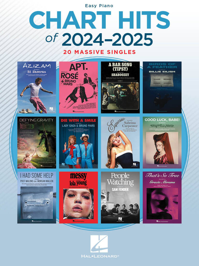 Chart Hits of 2024-2025 Easy Piano - Piano - Stepnote Aps