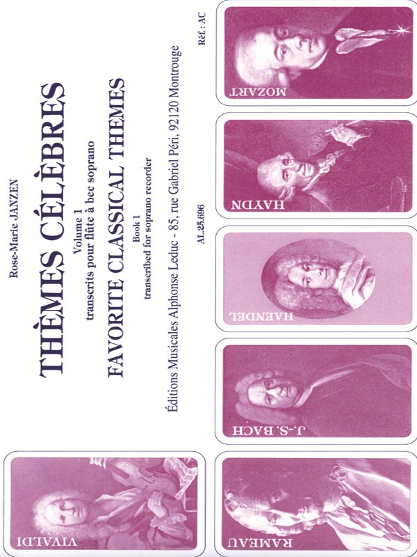 Rose-Marie Janzen: Thèmes célèbres Vol.1 (sop) (Recorder solo ...