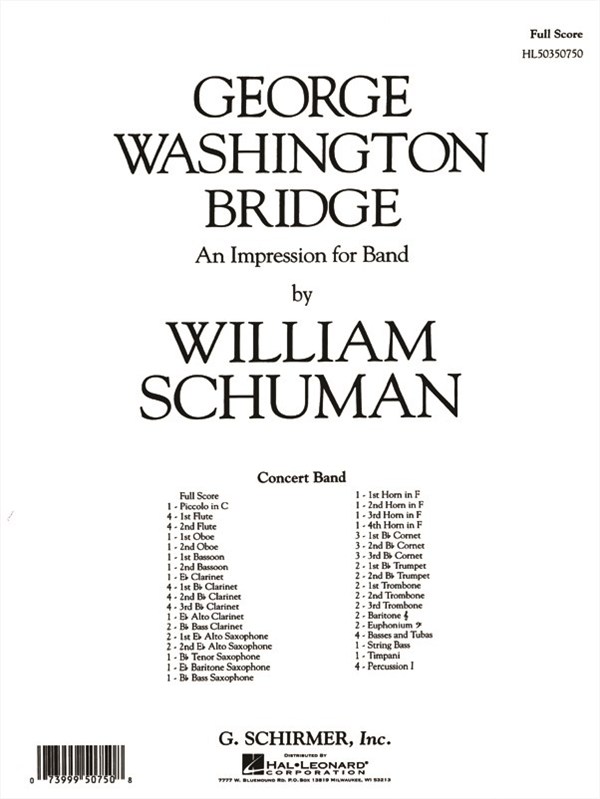 George Washington Bridge - Score - Stepnote Aps