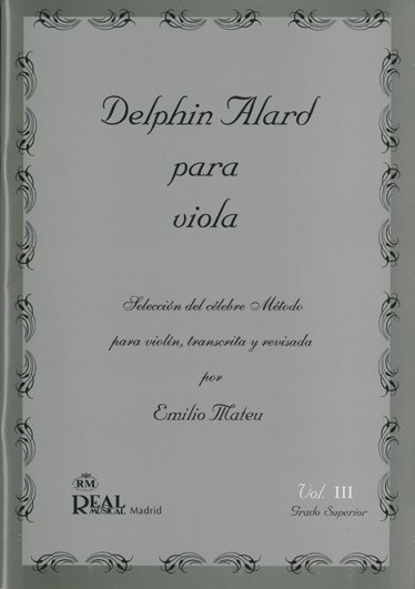 Delphin Alard para Viola, Vol.3 - Grado Superior - Viola - Stepnote Aps