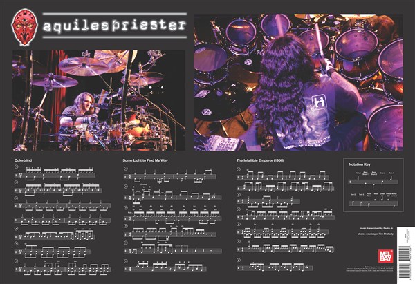 Aquiles Priester Wall Chart - Drums - Stepnote Aps