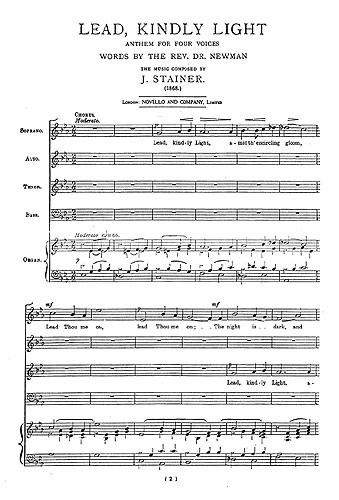 John Stainer: Lead, Kindly Light - SATB - Stepnote Aps