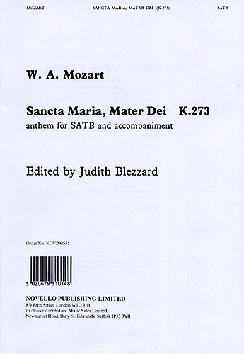 Mozart: Sancta Maria, Mater Dei K.273 - SATB - Stepnote Aps