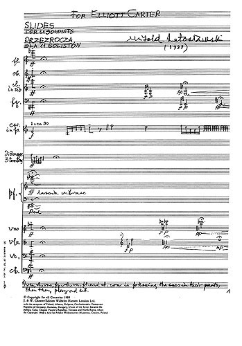 Witold Lutoslawski: Slides - Flute - Stepnote Aps