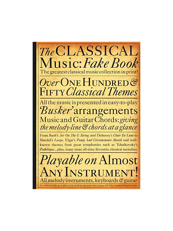The Classical Music Fake Book - Melody ( med ackordsymboler ) - Stepnote