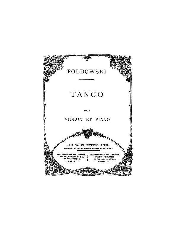 Poldowski: Tango for Violin and Piano - Fiol Noter och böcker - Stepnote