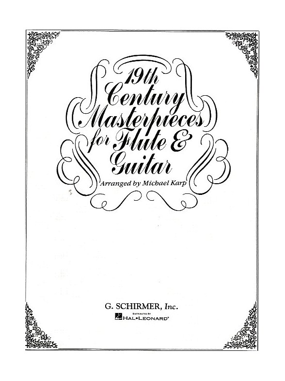 19th Century Masterpieces For Flute And Guitar - Flute - Stepnote Aps