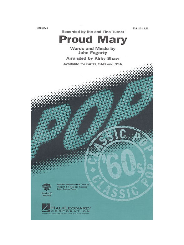 John Fogerty: Proud Mary (SSA) - SSA - Stepnote Aps