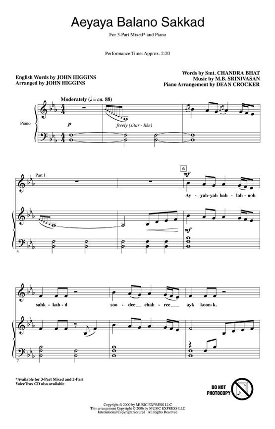 Aeyaya Balano Sakkad - 3-Part - Stepnote Aps