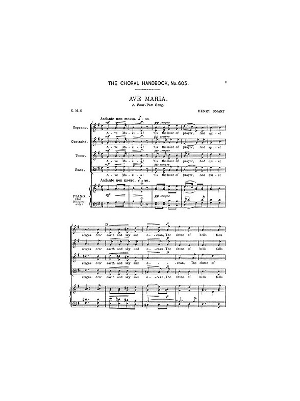 Henry Smart: Ave Maria - SATB - Stepnote Aps