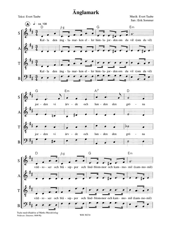 Anglamark - Diverse Noder og akkorder - Stepnote